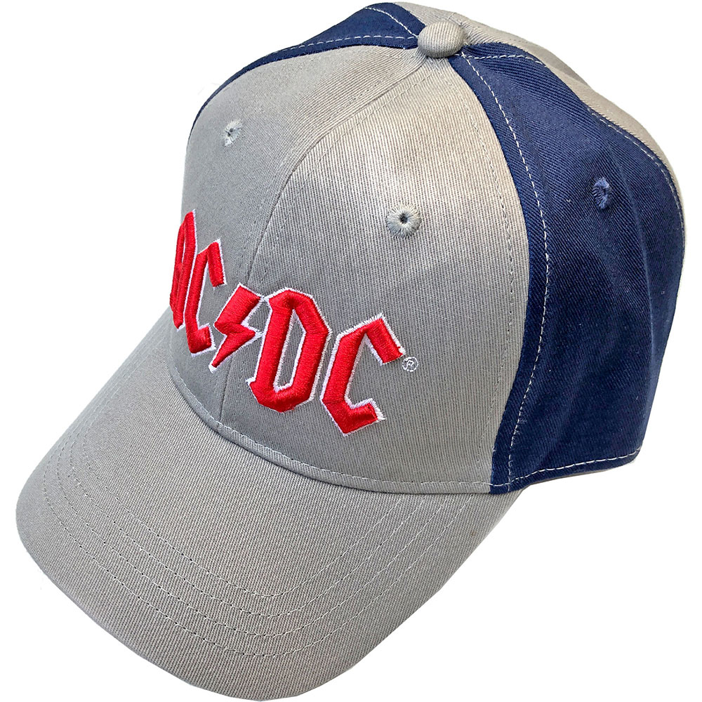AC/DC Unisex Baseball Cap: Red Logo (2 Tone) by AC/DC (ACDC2TCAP01GN)