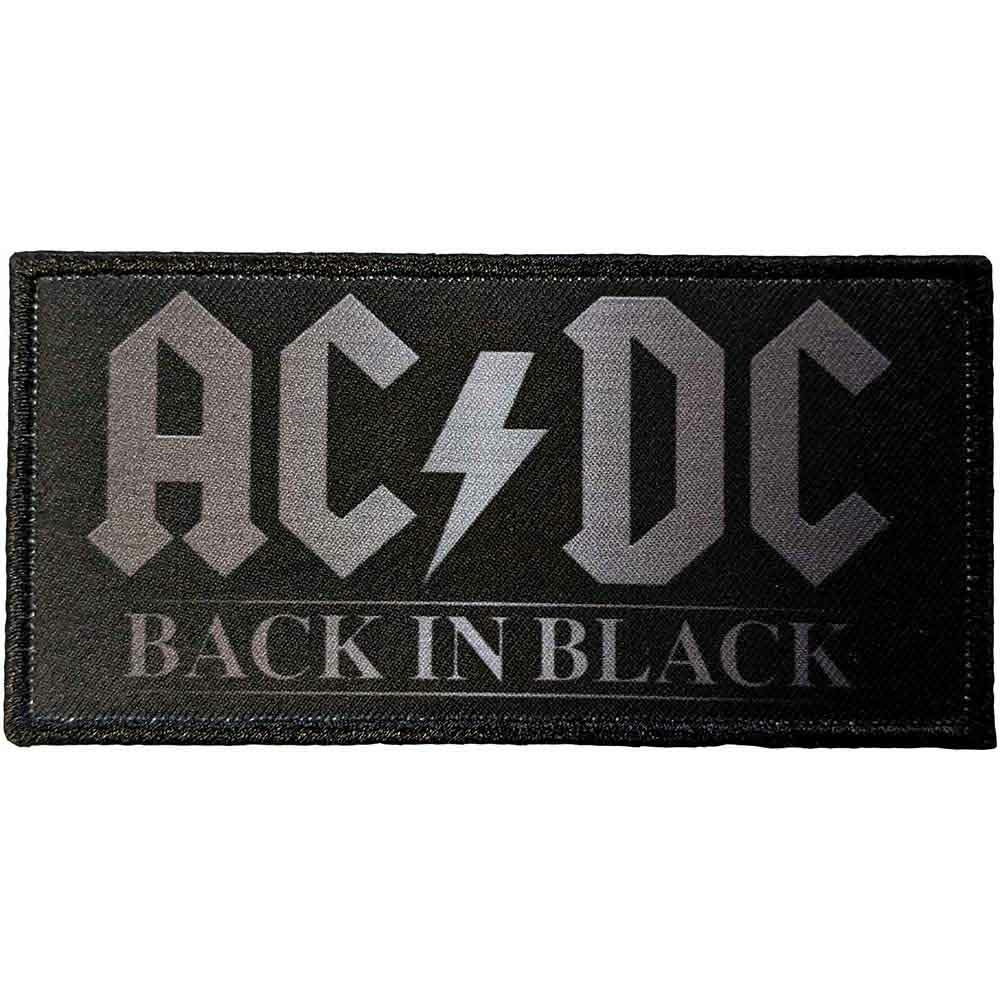 AC/DC Standard Printed Patch: Back In Black by AC/DC (ACDCPAT18)