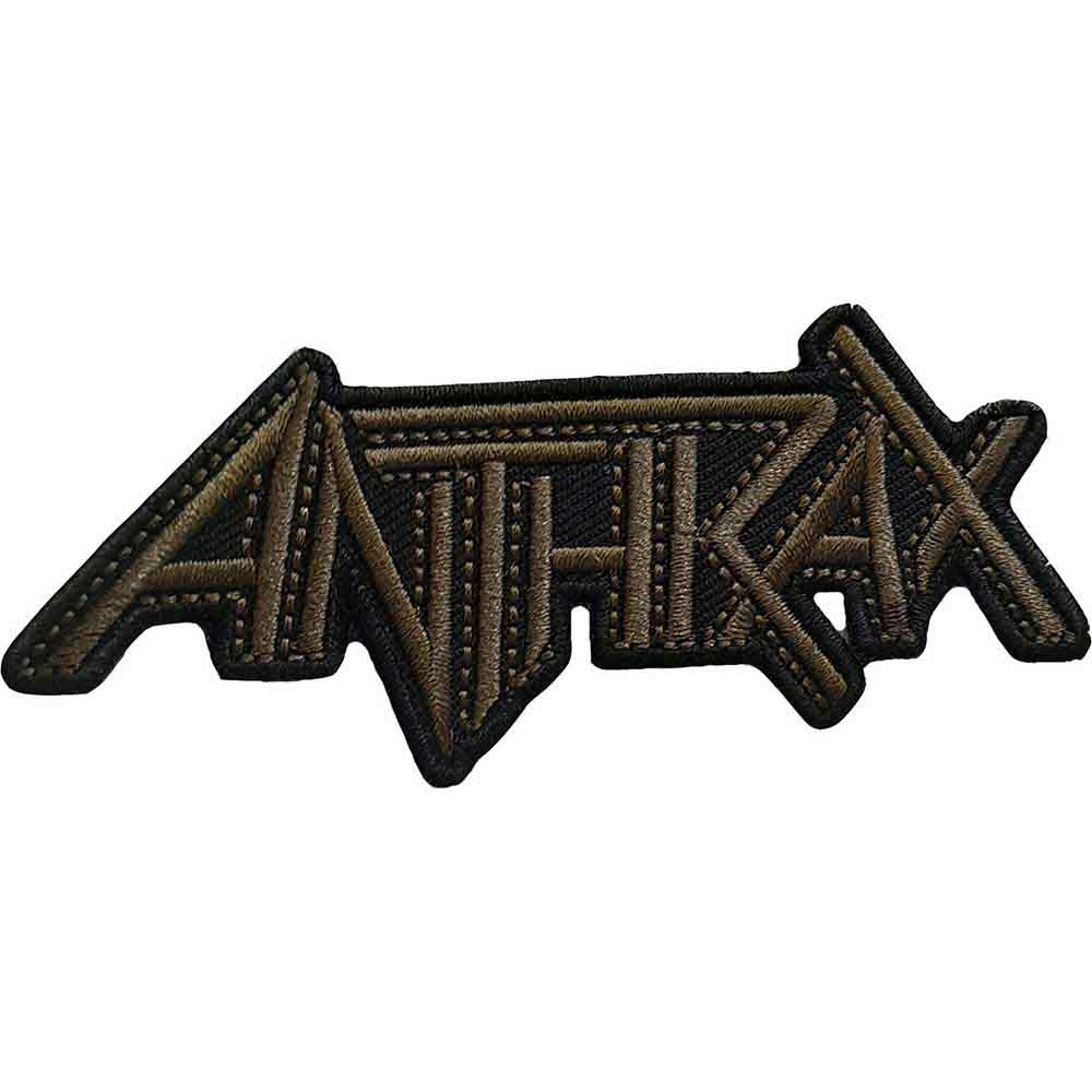 Anthrax Standard Woven Patch: Brown Logo by Anthrax (ANTHPAT04)