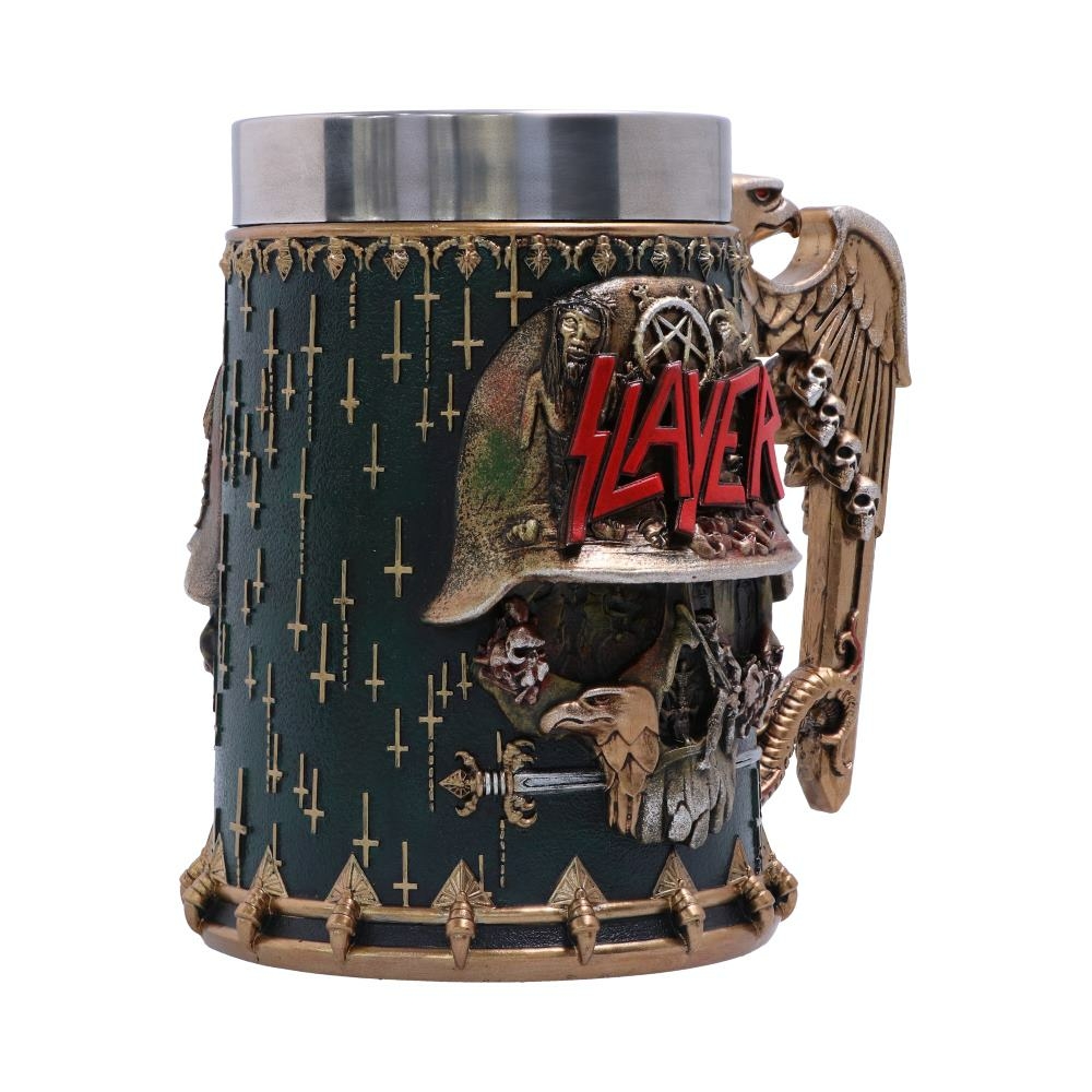 Officially Licensed Slayer Eagle Helmet Skull Logo Tankard by Slayer ...