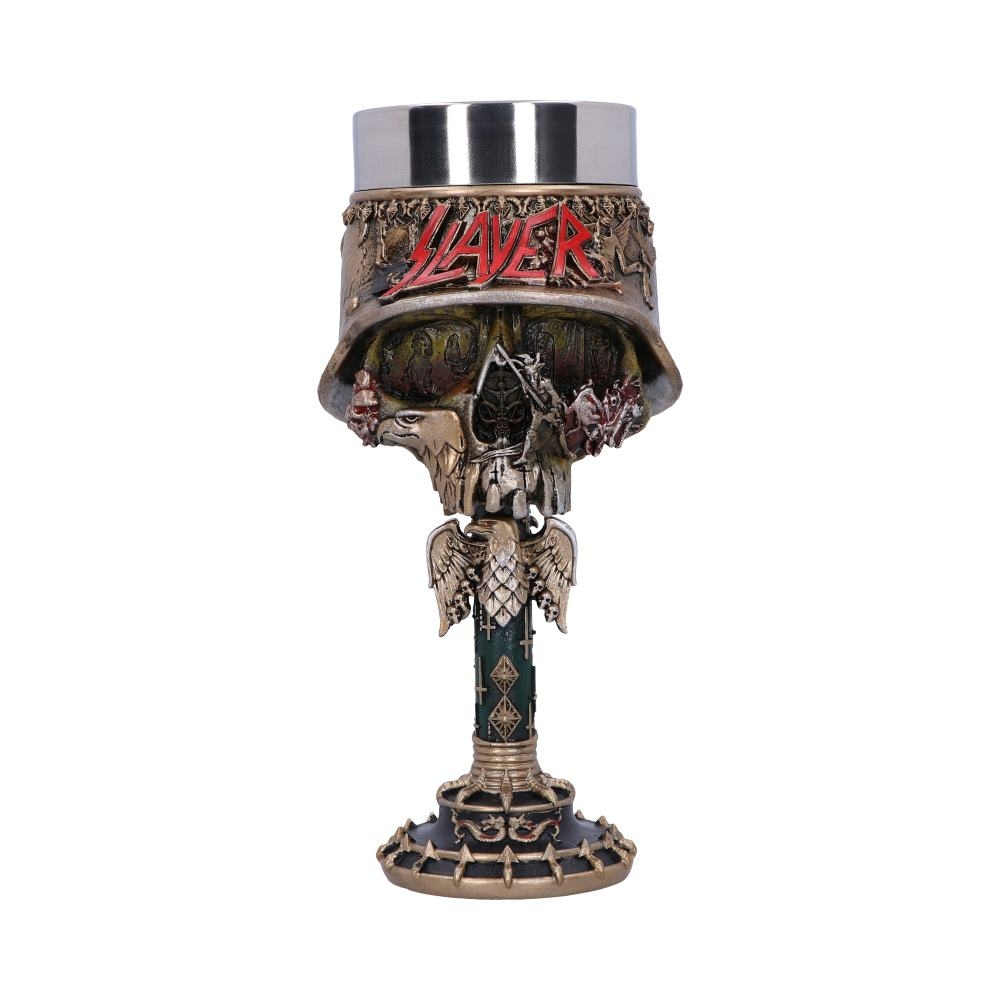 Officially Licensed Slayer Eagle Helmet Skull Logo Goblet by Slayer ...