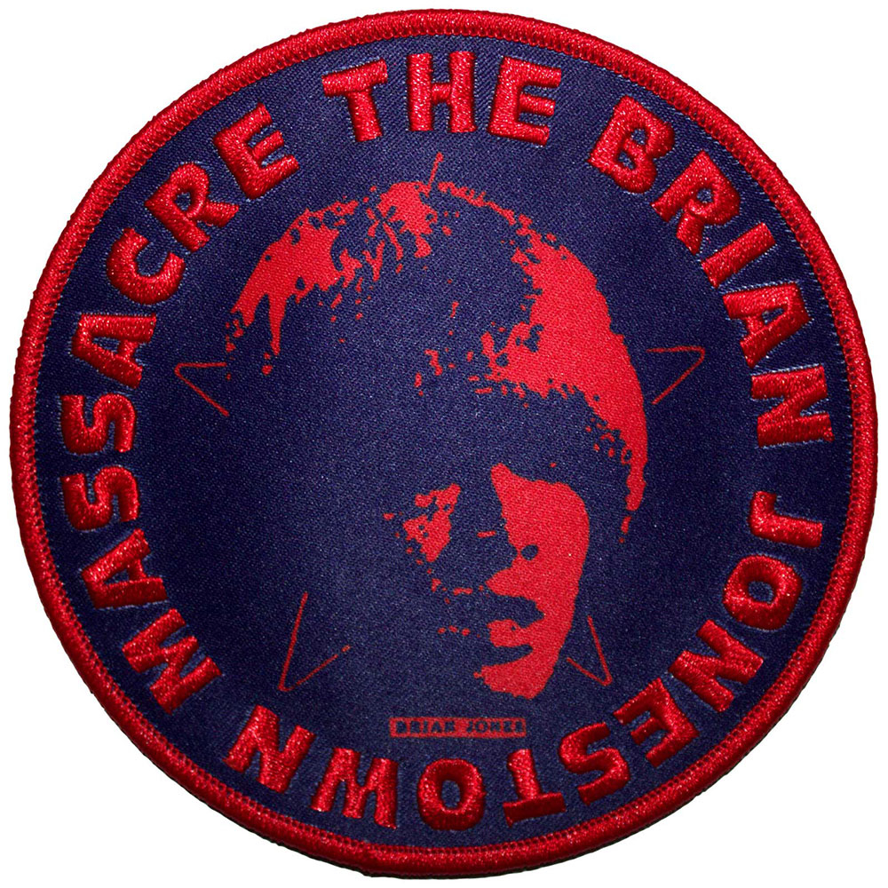 The Brian Jonestown Massacre Standard Patch: Circle Face Navy Blue ...