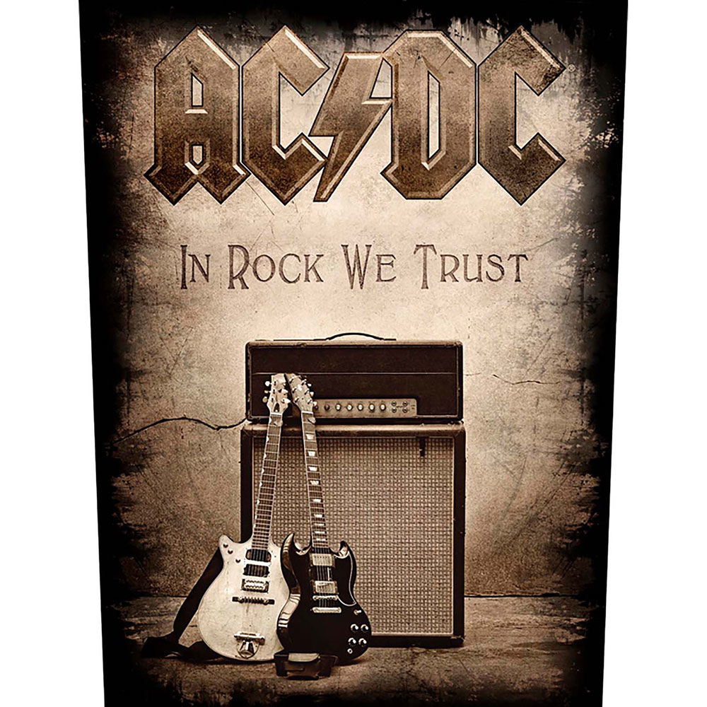 AC/DC Back Patch: In Rock We Trust by AC/DC (BP1015)