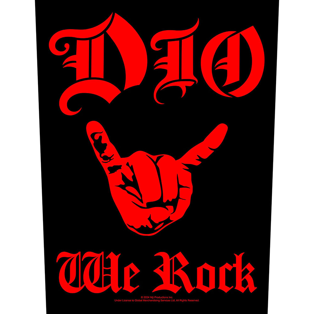 Dio Back Patch: We Rock by Dio (BP1297)