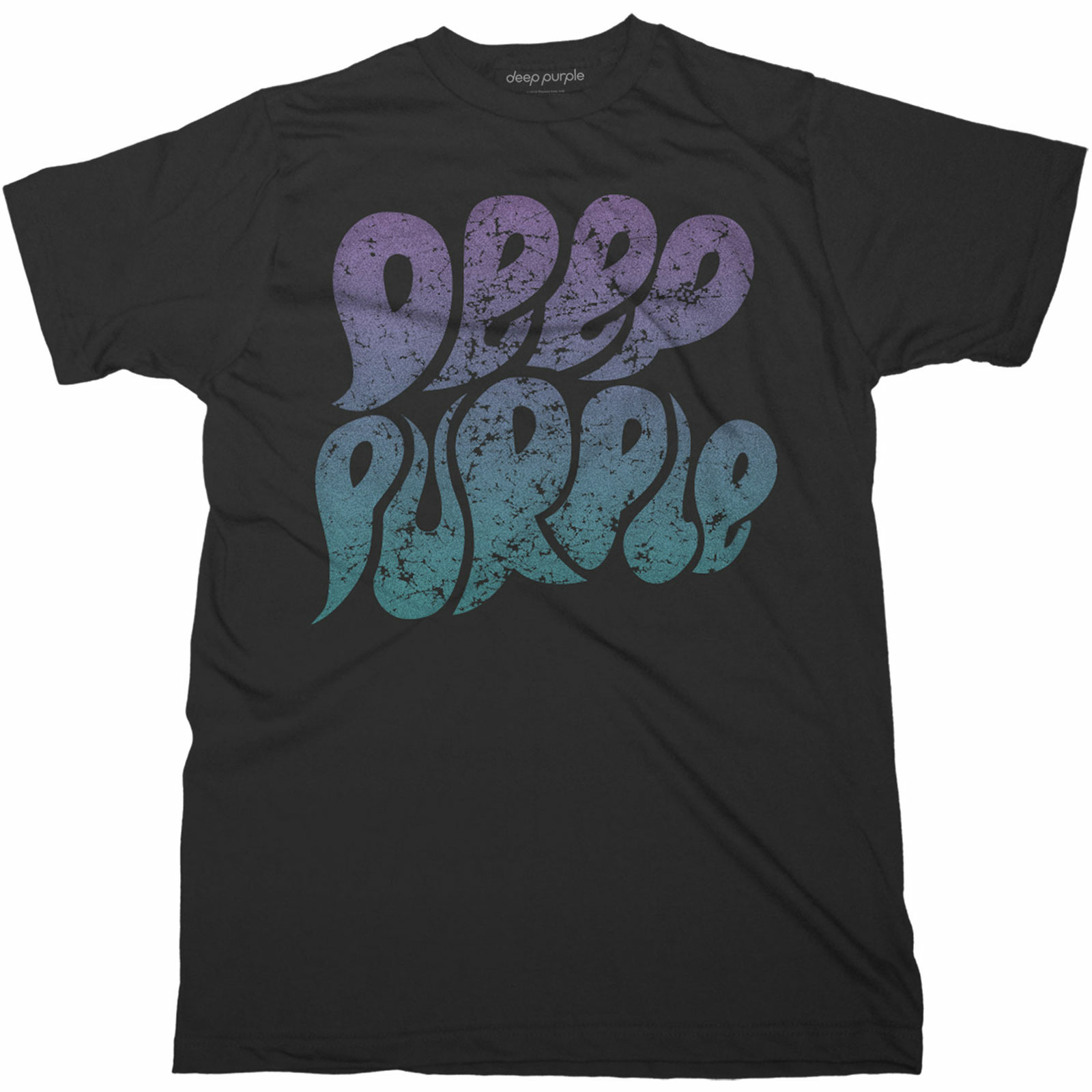 Deep Purple Unisex T-Shirt: Bubble Logo by Deep Purple