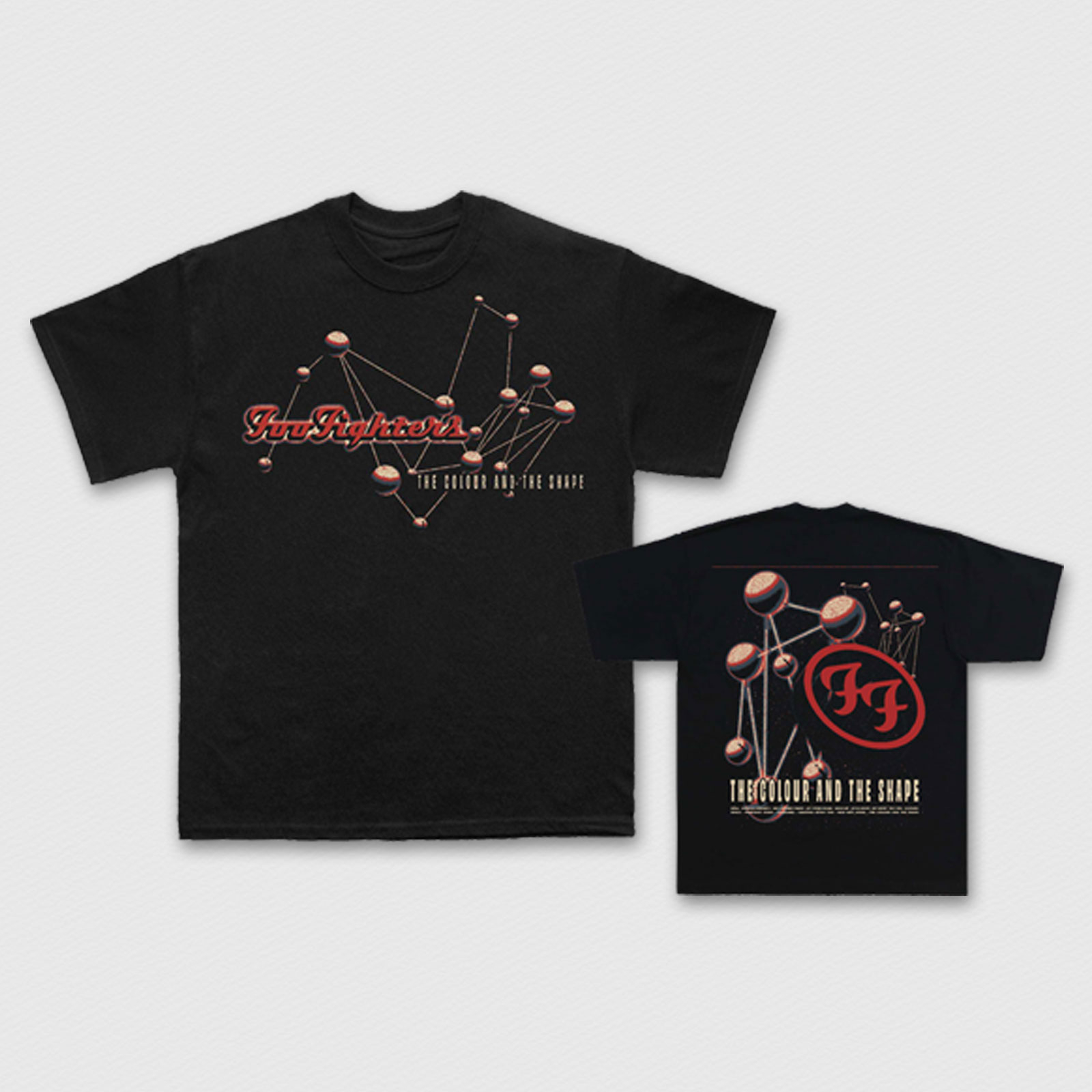 Foo Fighters Unisex Carbon T-Shirt: The Colour & The Shape (Black ...