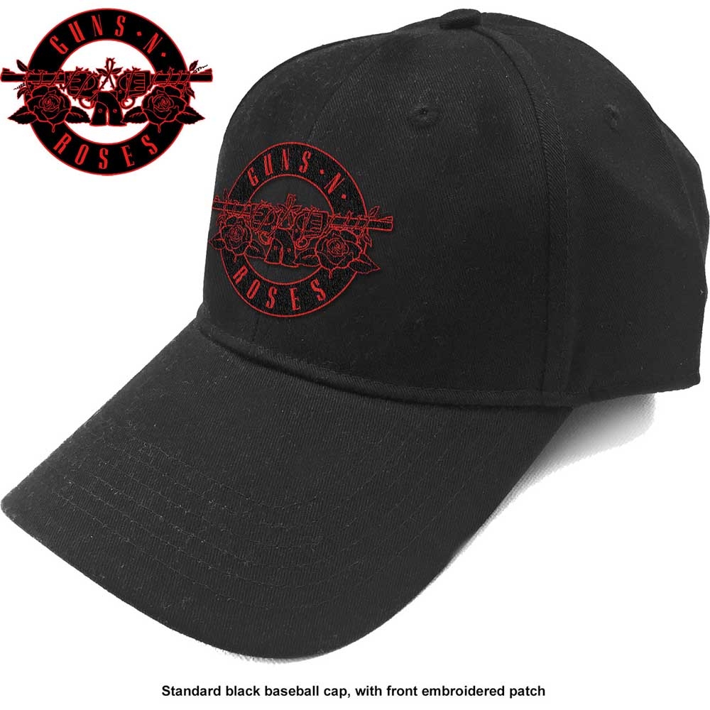 Guns N' Roses Unisex Baseball Cap: Red Circle Logo by Guns N' Roses ...