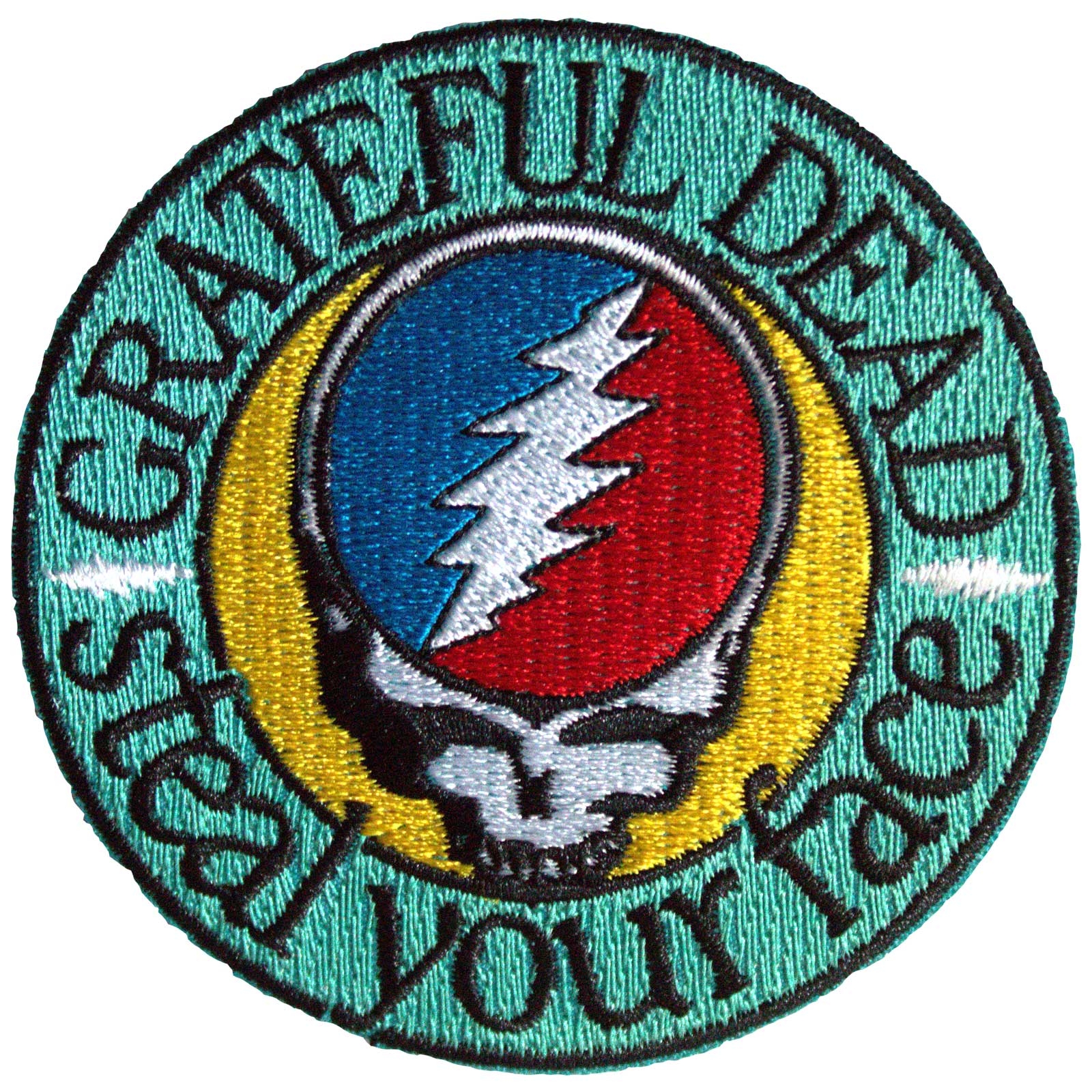 Grateful Dead Standard Patch: Steal Your Face Text Emblem by Grateful ...
