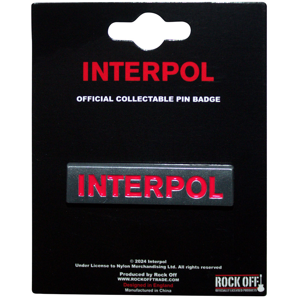 Interpol Pin Badge: Text Logo by Interpol (INTERPIN01)