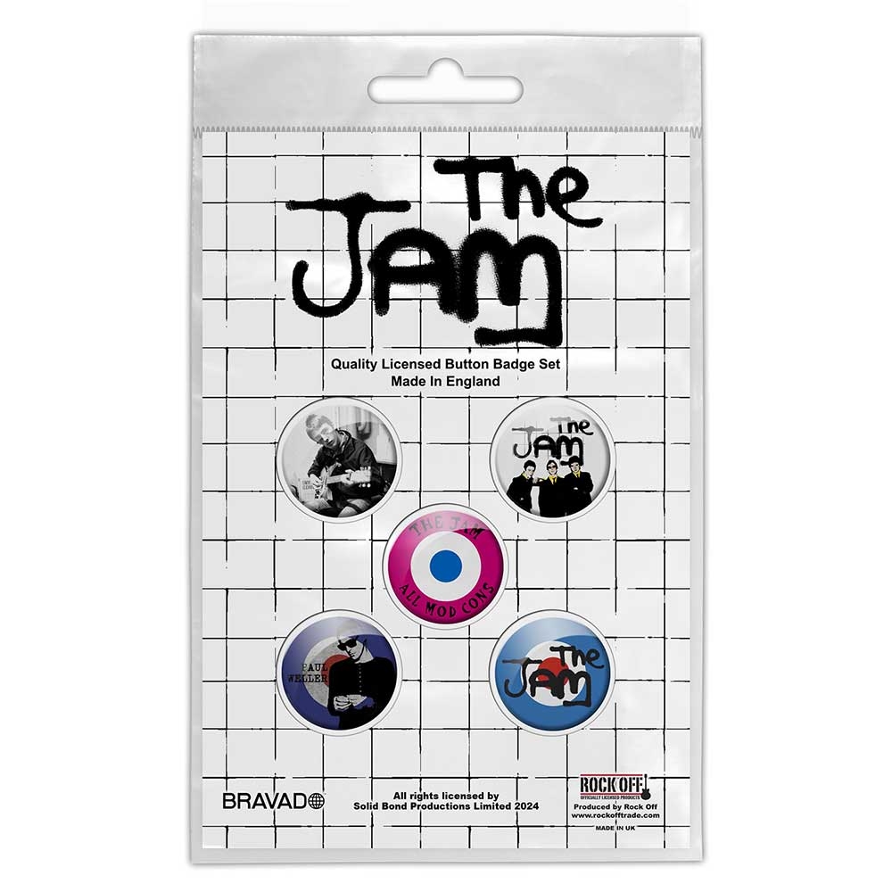 The Jam Button Badge Pack: All Mod Cons by The Jam (JABBSET01)