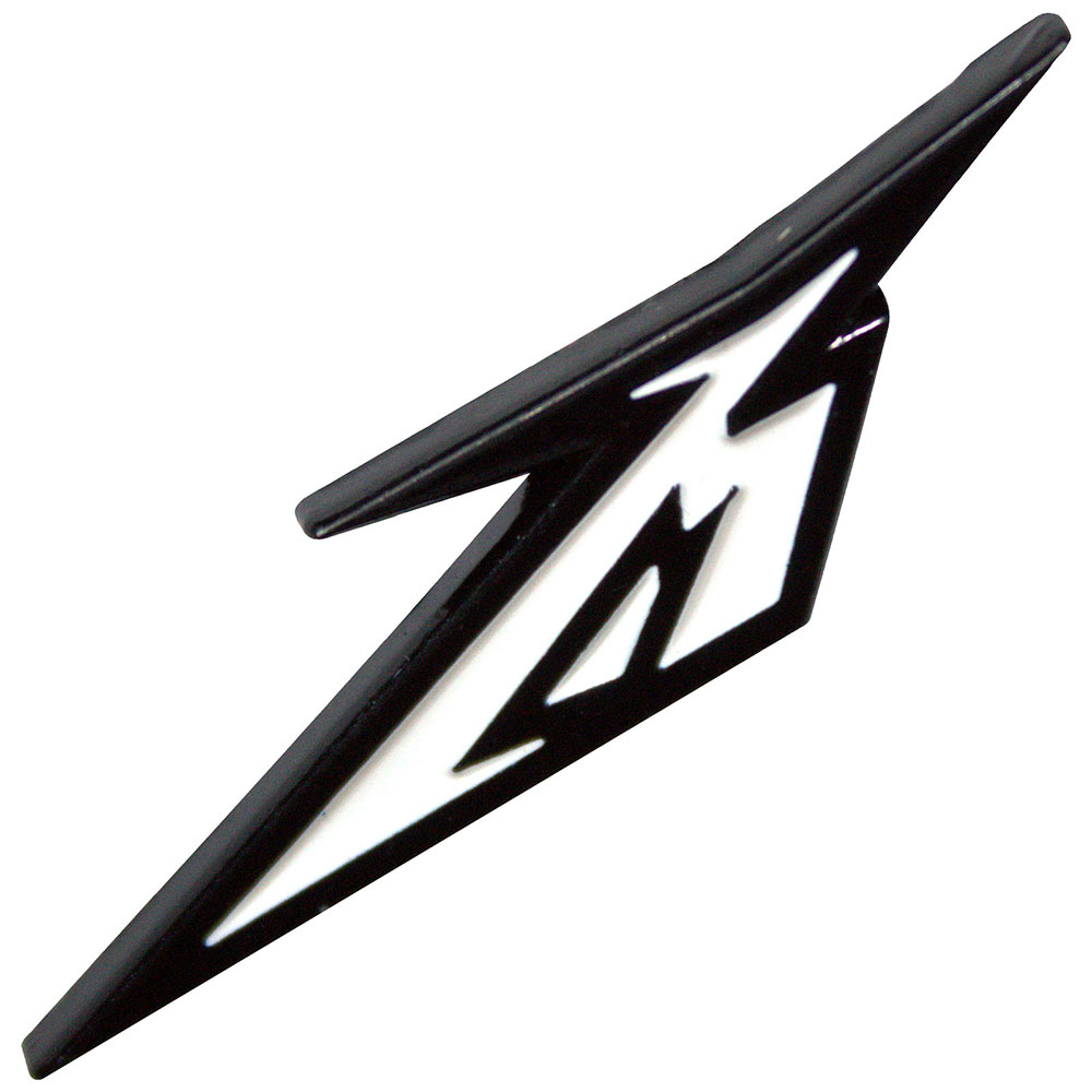 Metallica Pin Badge: Black & White M Logo by Metallica (METPIN15)