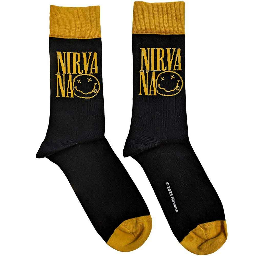 Nirvana Unisex Ankle Socks: Logo Stacked (UK Size 7 - 11) by Nirvana (NIRVSCK01MB)