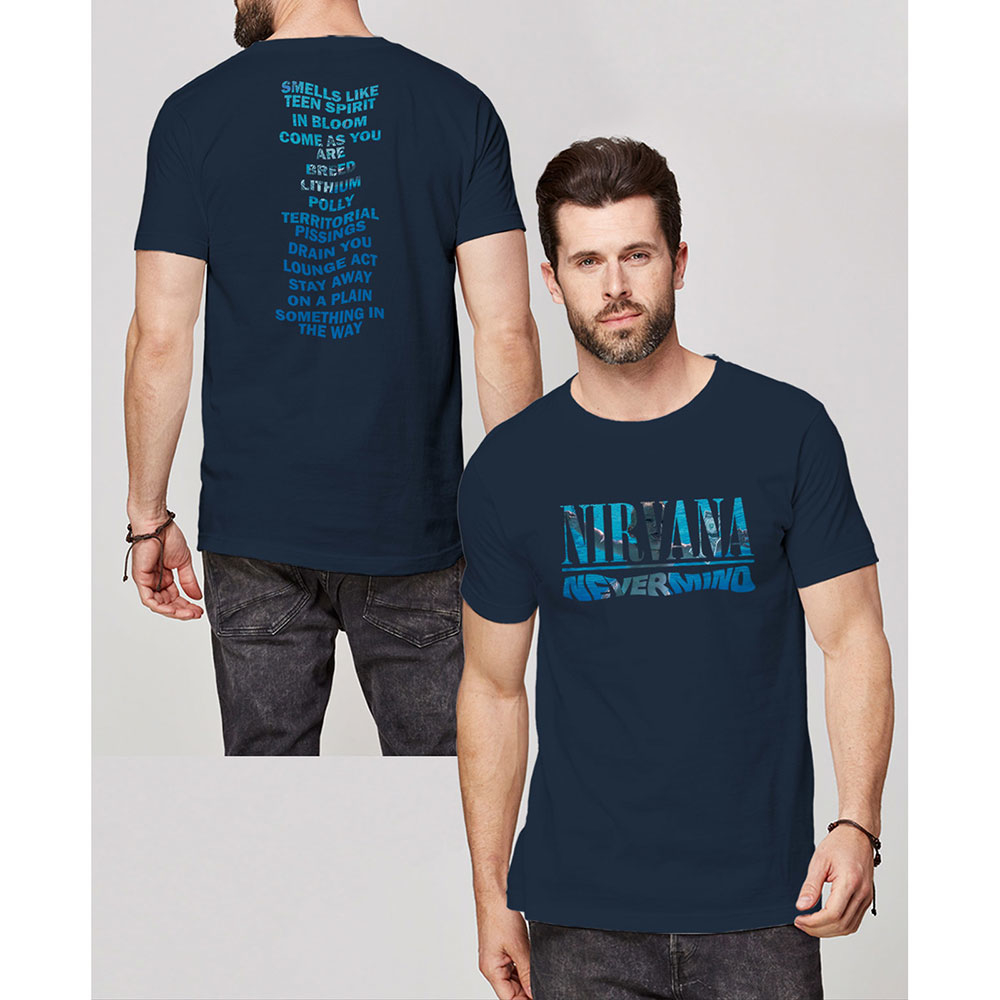 Nirvana Unisex T-Shirt: Nevermind (Back Print) by Nirvana
