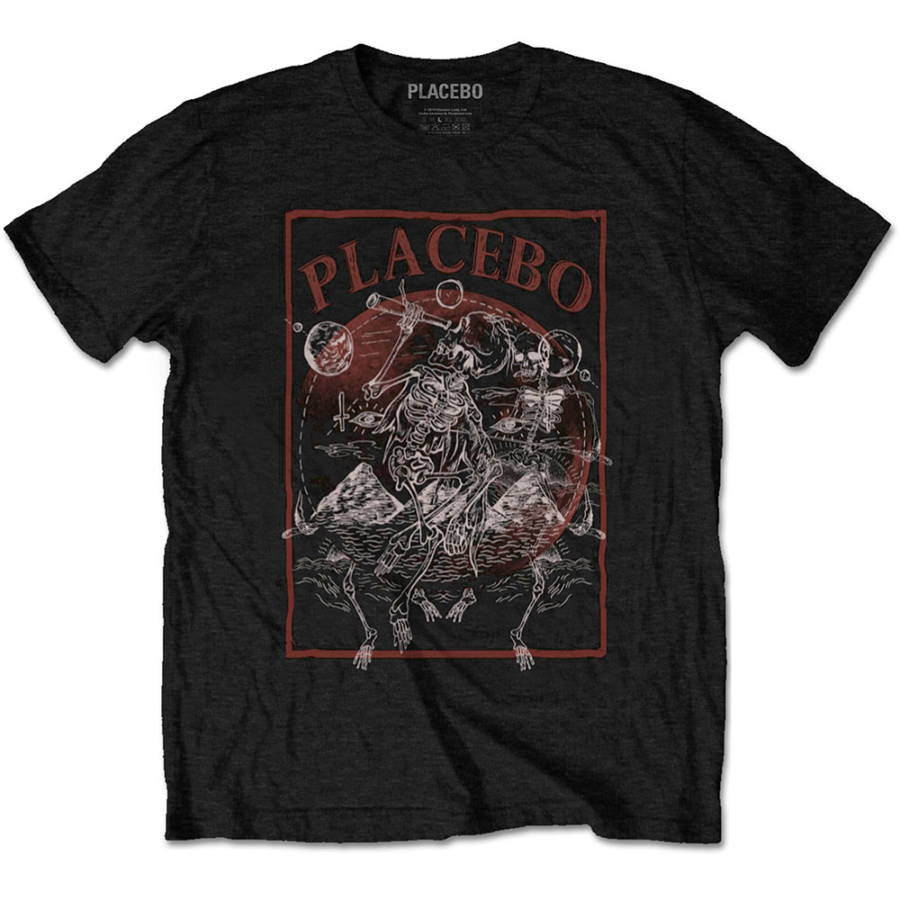 Placebo Unisex T-Shirt: Astro Skeletons by Placebo