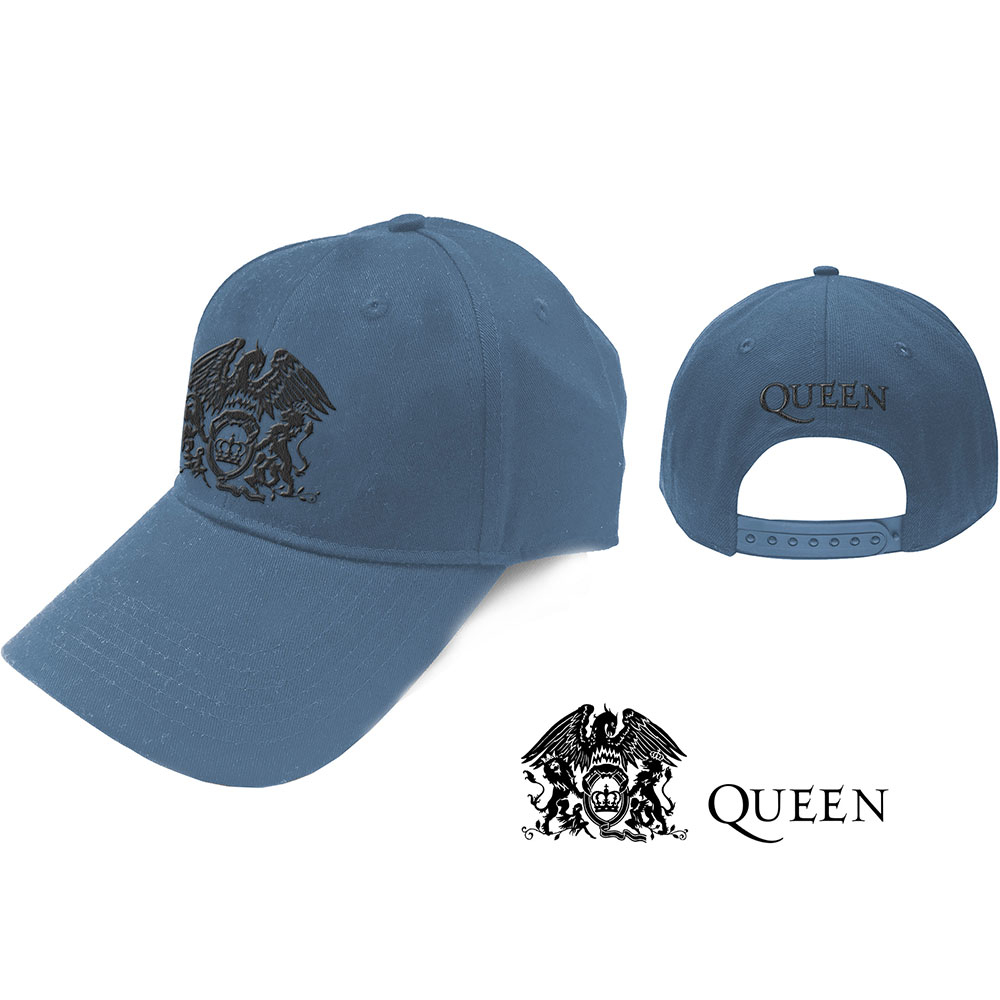 Queen Unisex Baseball Cap: Black Classic Crest by Queen (QUCAP02D)