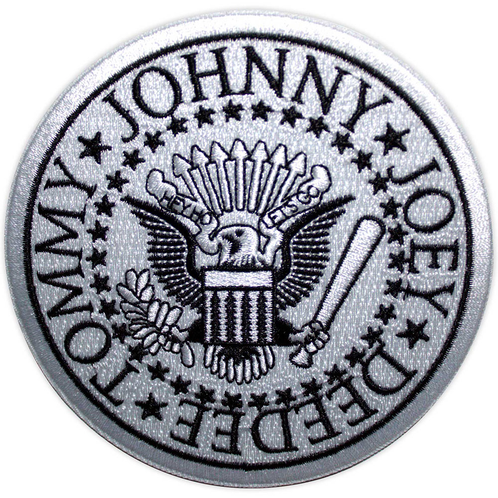 Ramones Standard Patch: Presidential Seal White (White) by Ramones ...