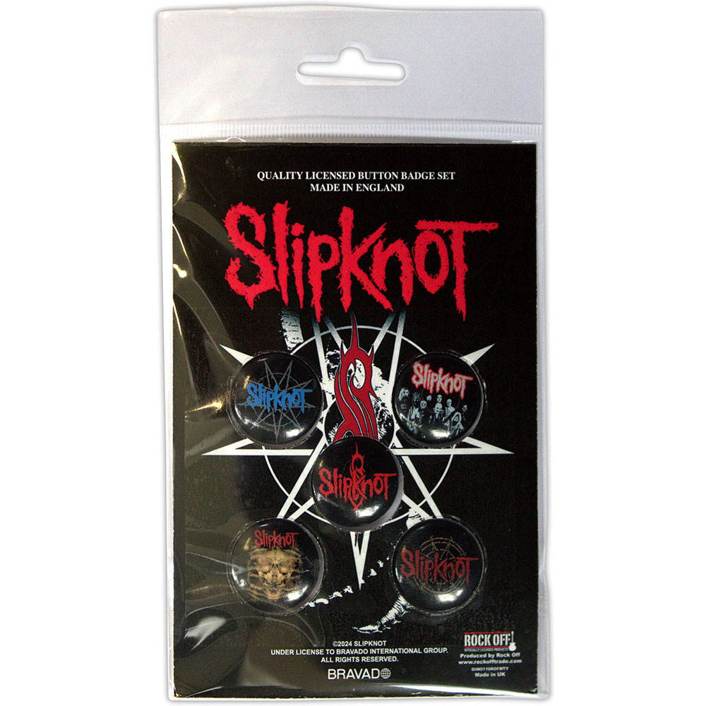 Slipknot Button Badge Pack: Tribal S by Slipknot (SKBBSET01)