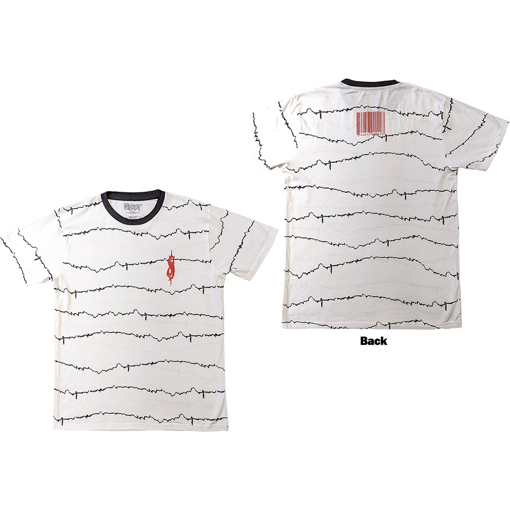 Slipknot Unisex Ringer T-Shirt: The End, So Far Tribal-S & Barcode ...