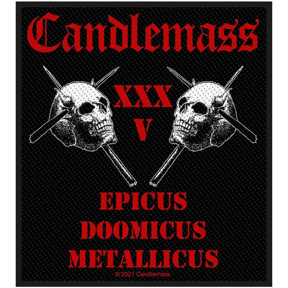 Candlemass Standard Woven Patch: Epicus 35th Anniversary by Candlemass ...