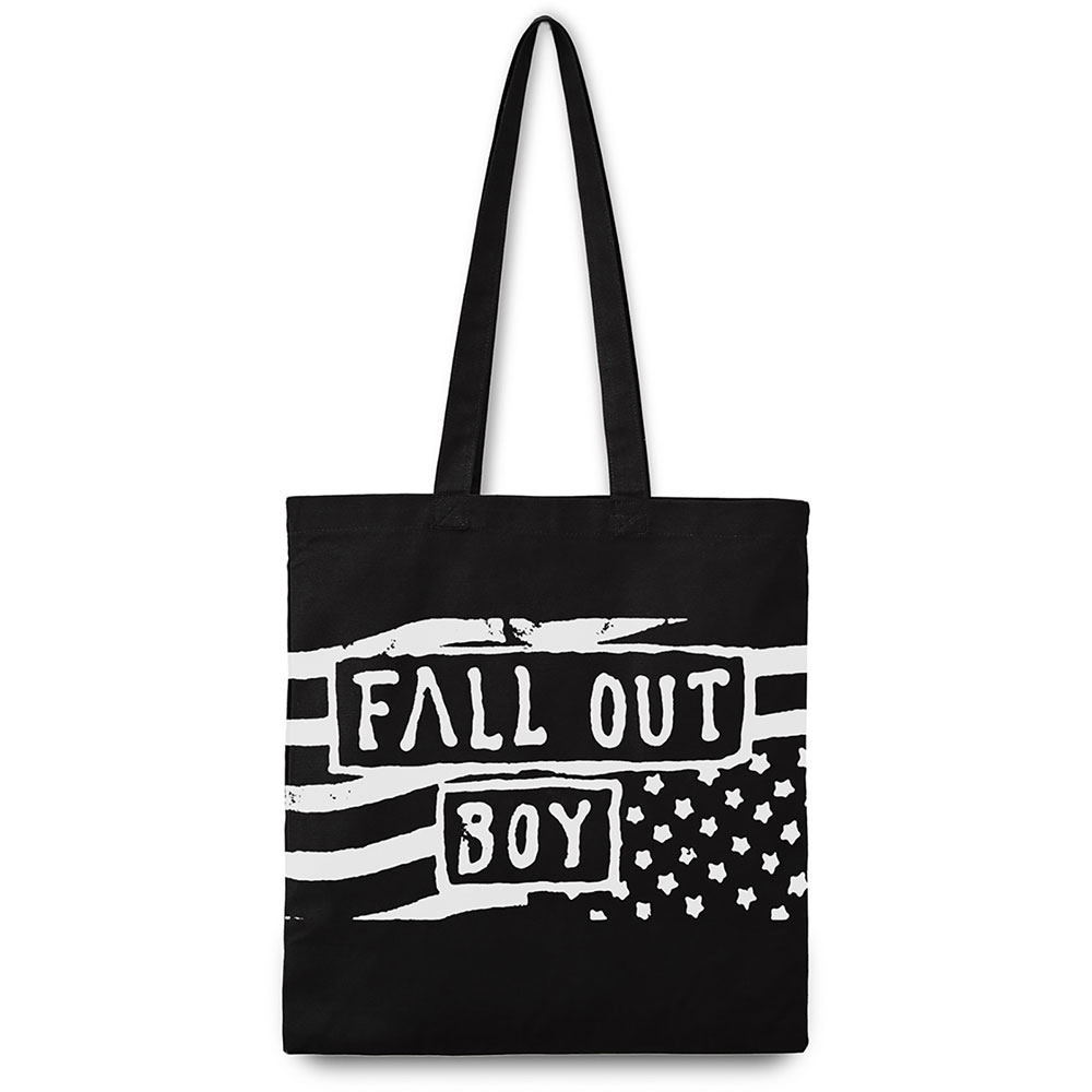 Fall Out Boy Cotton Tote Bag: Flag - Officially Licensed Band Merch by ...