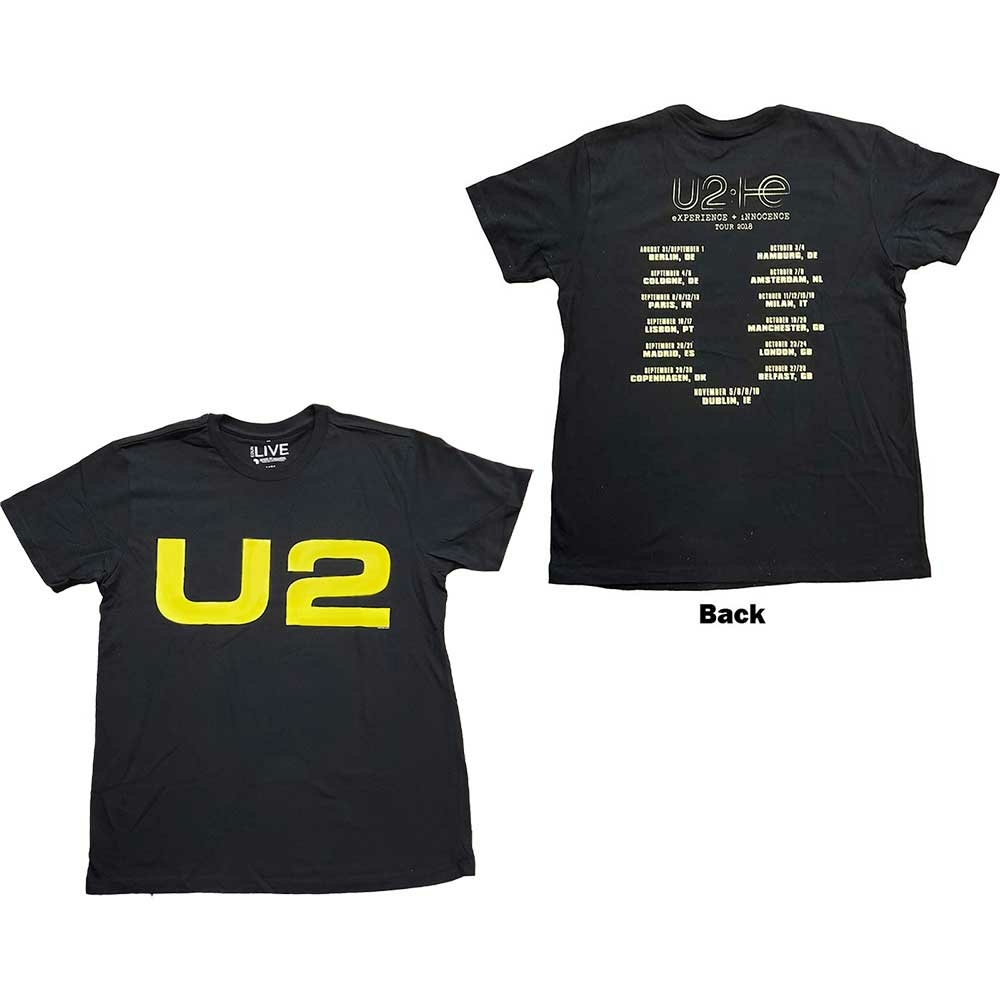 U2 Unisex T-Shirt: Logo 2018 (Back Print) by U2