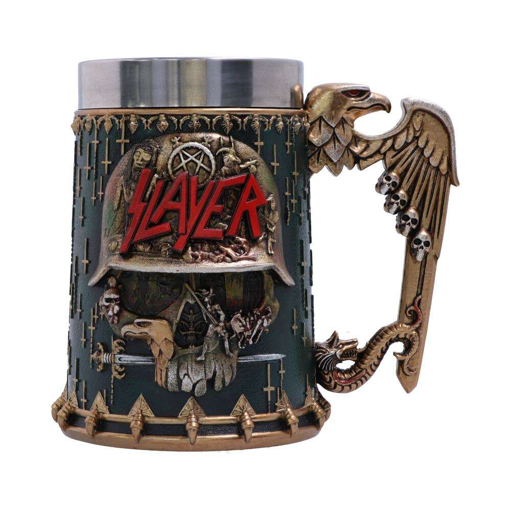 Officially Licensed Slayer Eagle Helmet Skull Logo Tankard by Slayer ...