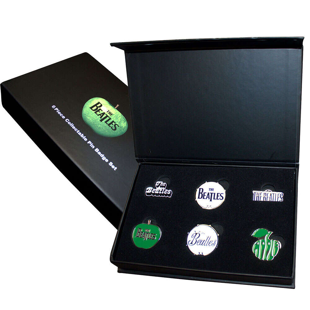 The Beatles Pin Badge Set: Logos by The Beatles (BEATPINSET01)