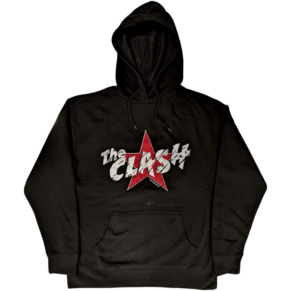 The Clash Unisex Pullover Hoodie: Star Logo by The Clash
