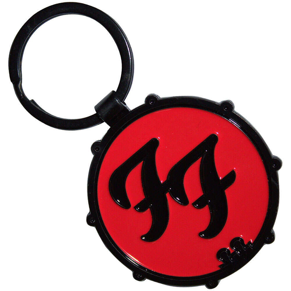 Foo Fighters Keychain: Ff Logo Drum Double-Sided by Foo Fighters (FOOKEY04)