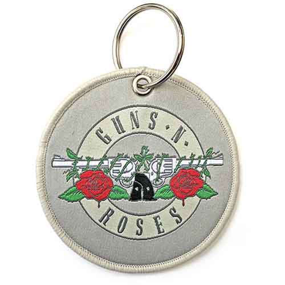 Guns N' Roses Patch Keychain: Silver Circle Logo (Double Sided) by Guns ...