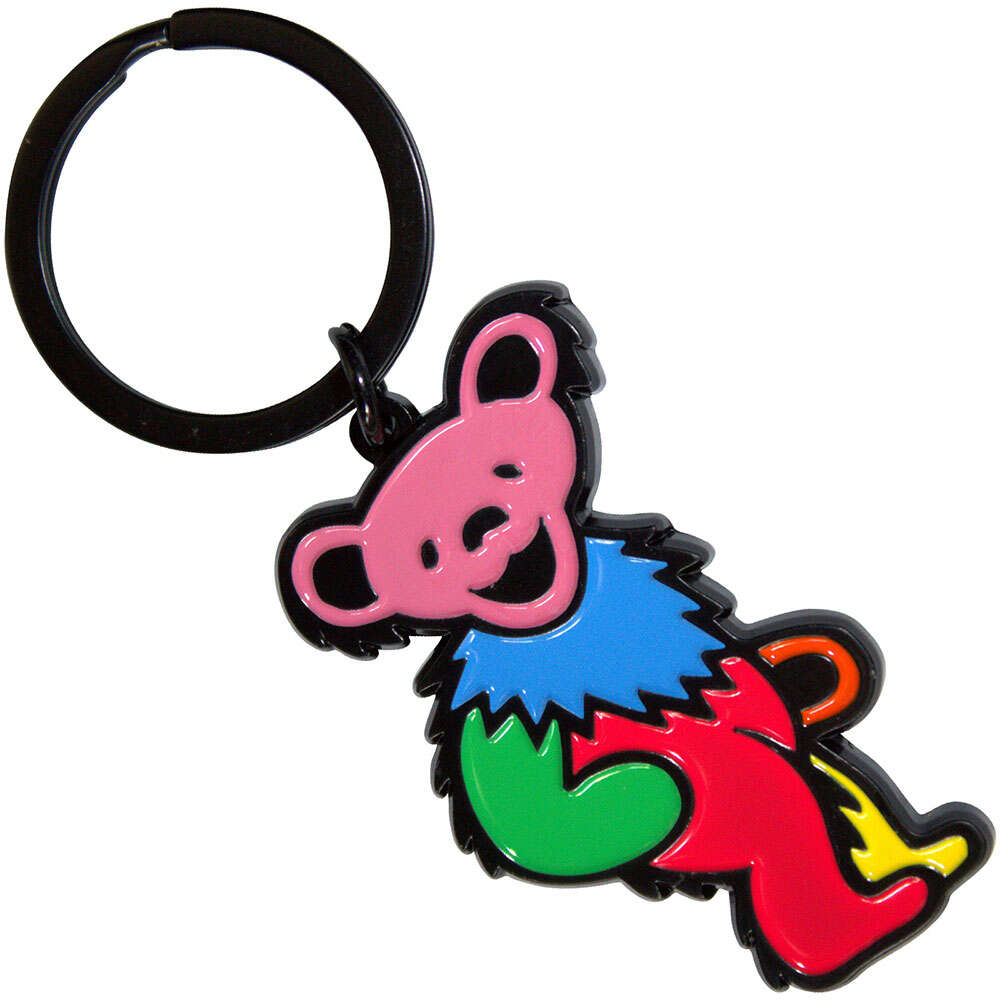 Grateful Dead Keychain: Red Body Dancing Bear by Grateful Dead (GRATEKEY28)