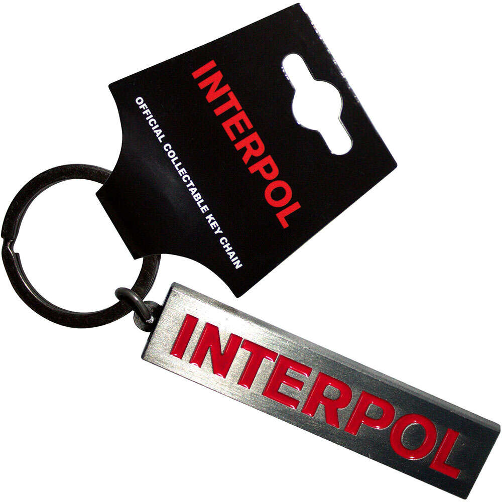 Interpol Keychain: Text Logo by Interpol (INTERKEY01)