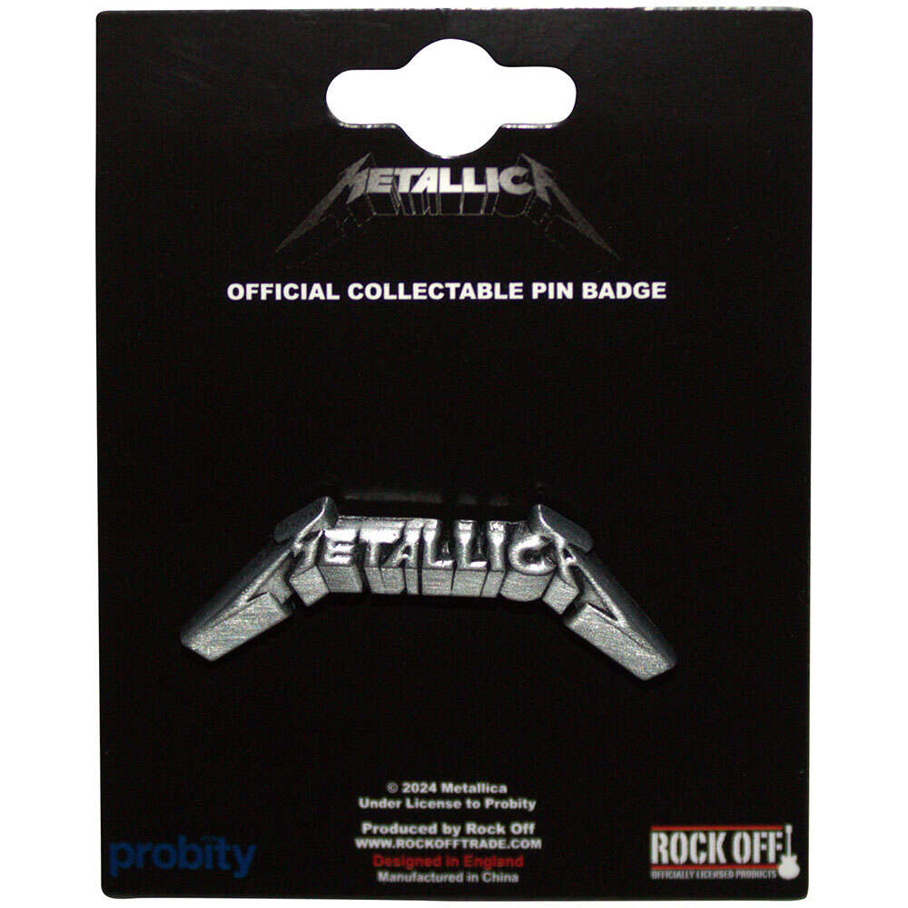 Metallica Pin Badge: 3D Logo by Metallica (METPIN07)