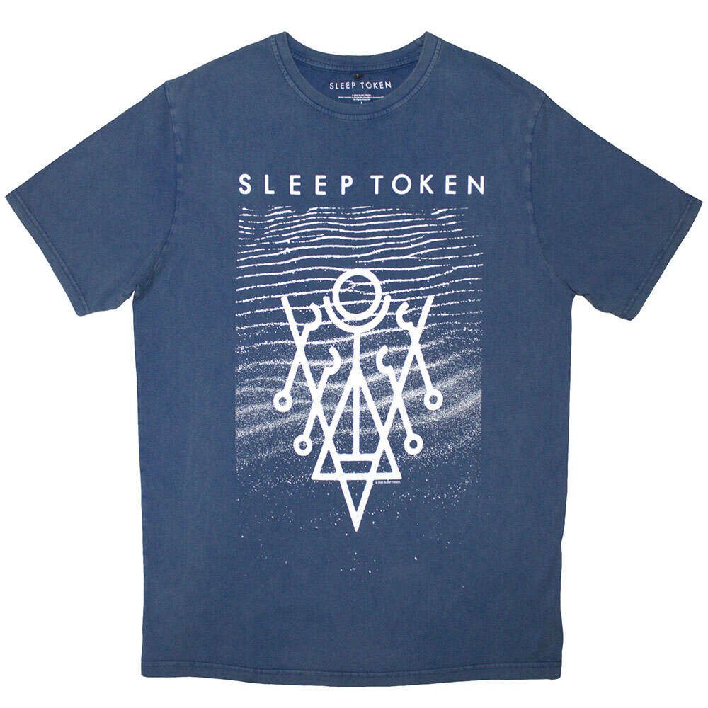 Sleep Token Unisex Stone Wash T-Shirt: Give (Denim Blue) by Sleep Token