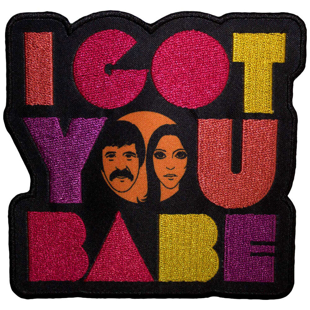 Sonny & Cher Standard Patch: I Got You Babe Faces by Sonny & Cher ...