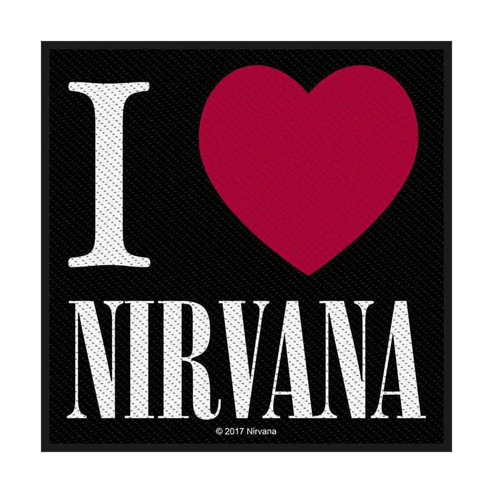 Nirvana Standard Woven Patch: I Love Nirvana by Nirvana (SP2969)